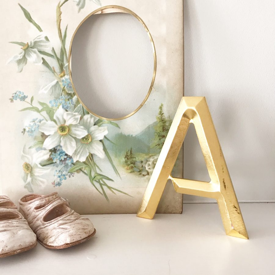 Wonderful reclaimed gold shop letter - A (13cm) Wonderful reclaimed ...