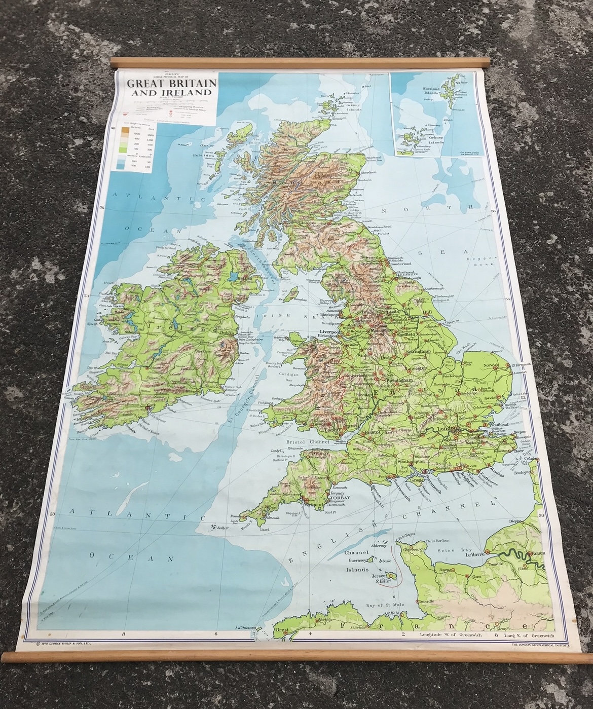 Lovely vintage school map of Great Britain and Ireland - Evie B Young ...